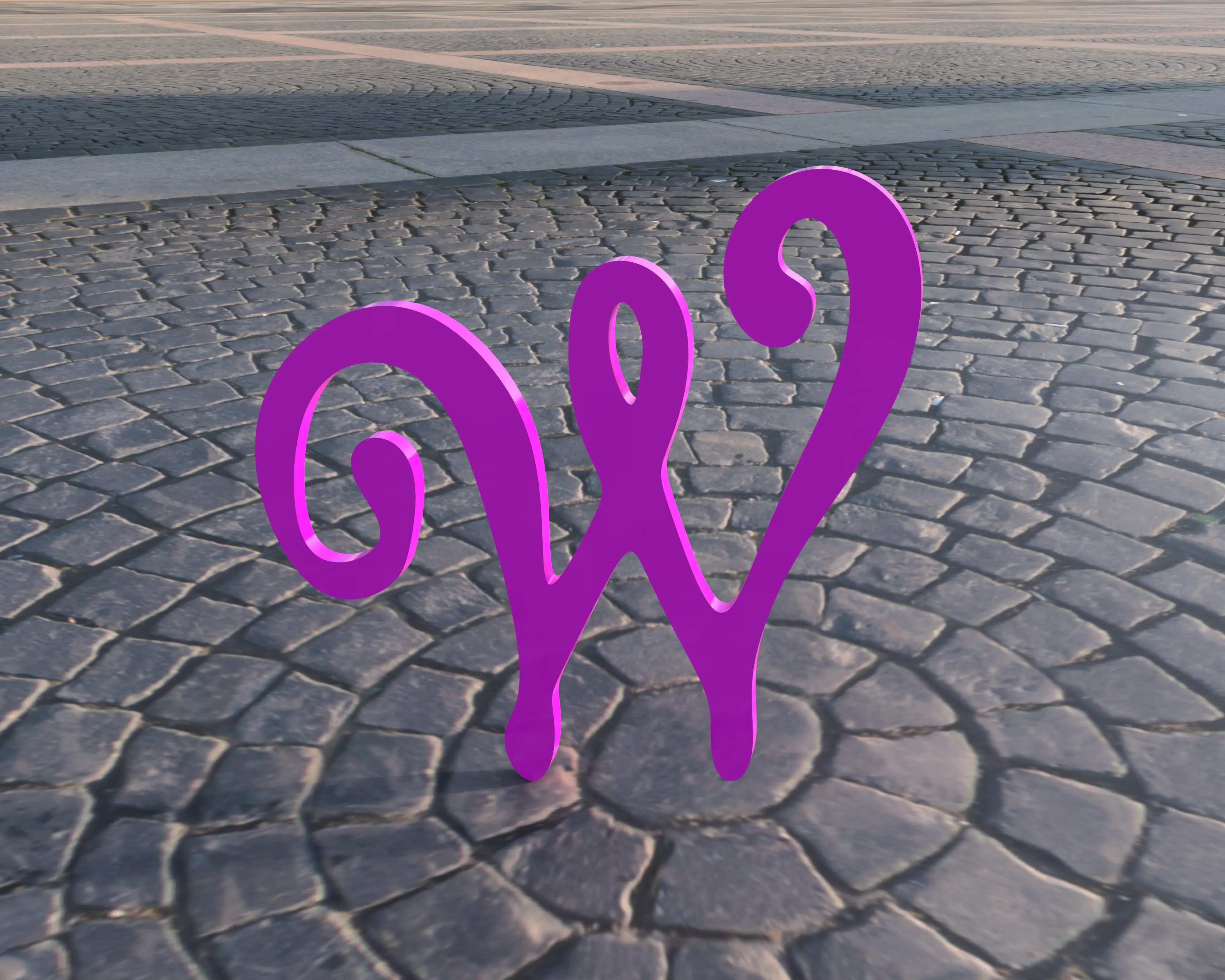 Free Home Decorations & Ornaments STL Download - Fridge Magnet letter W ...