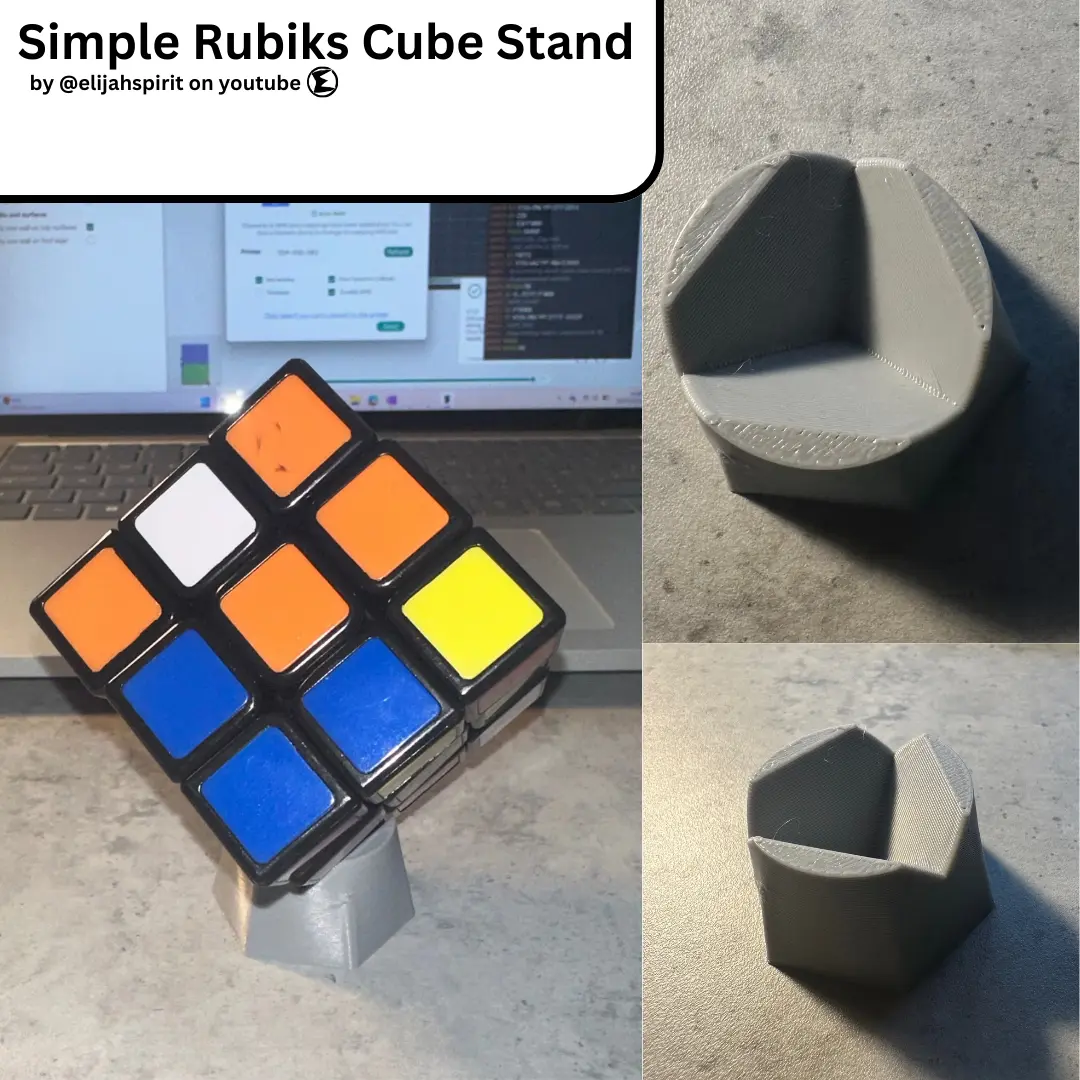 3D Printer Files | 3MF File | Simple Rubiks Cube Stand | Creality Cloud