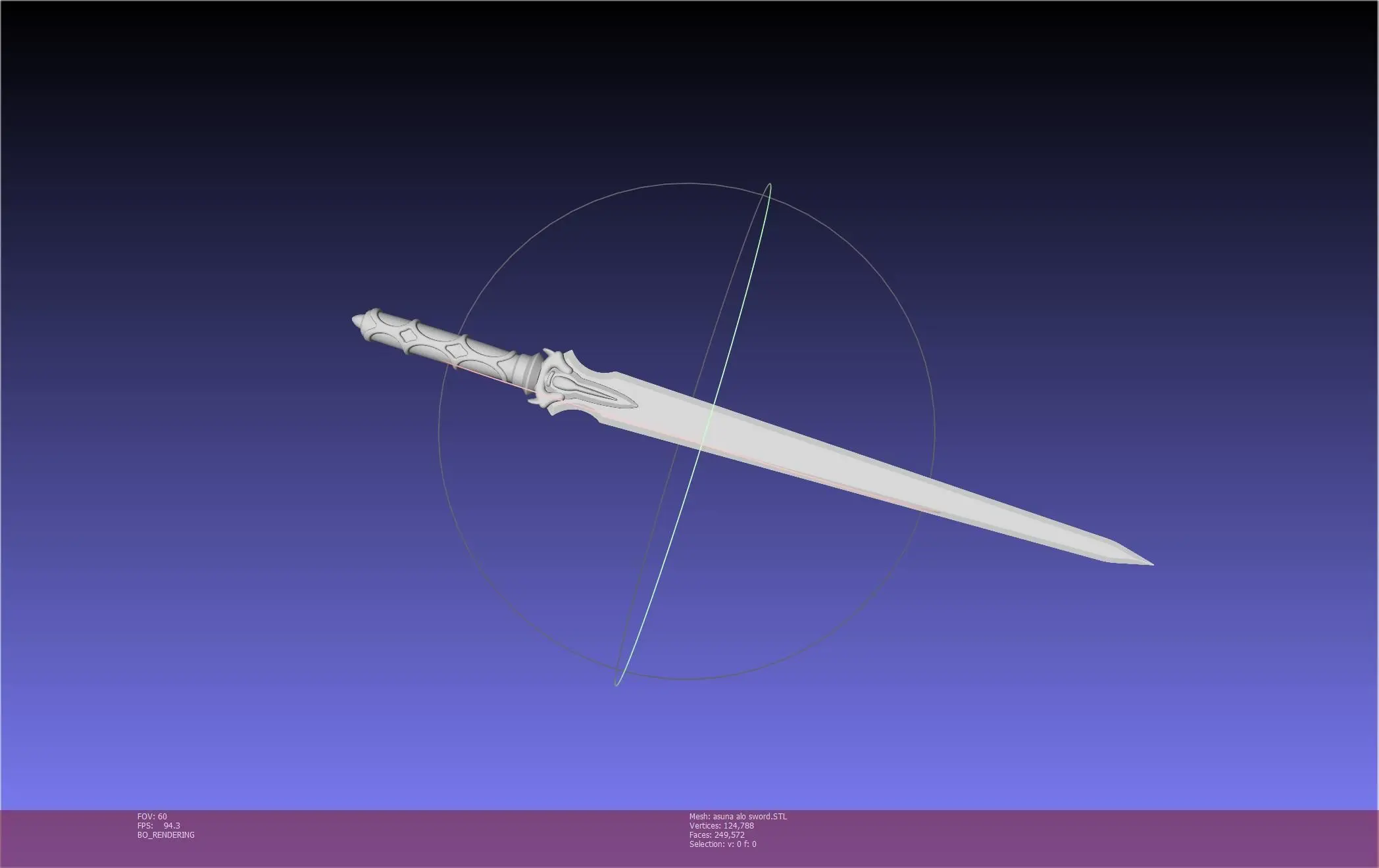 Cosplay STL Download - Sword Art Online Asuna ALO Sword Printable ...
