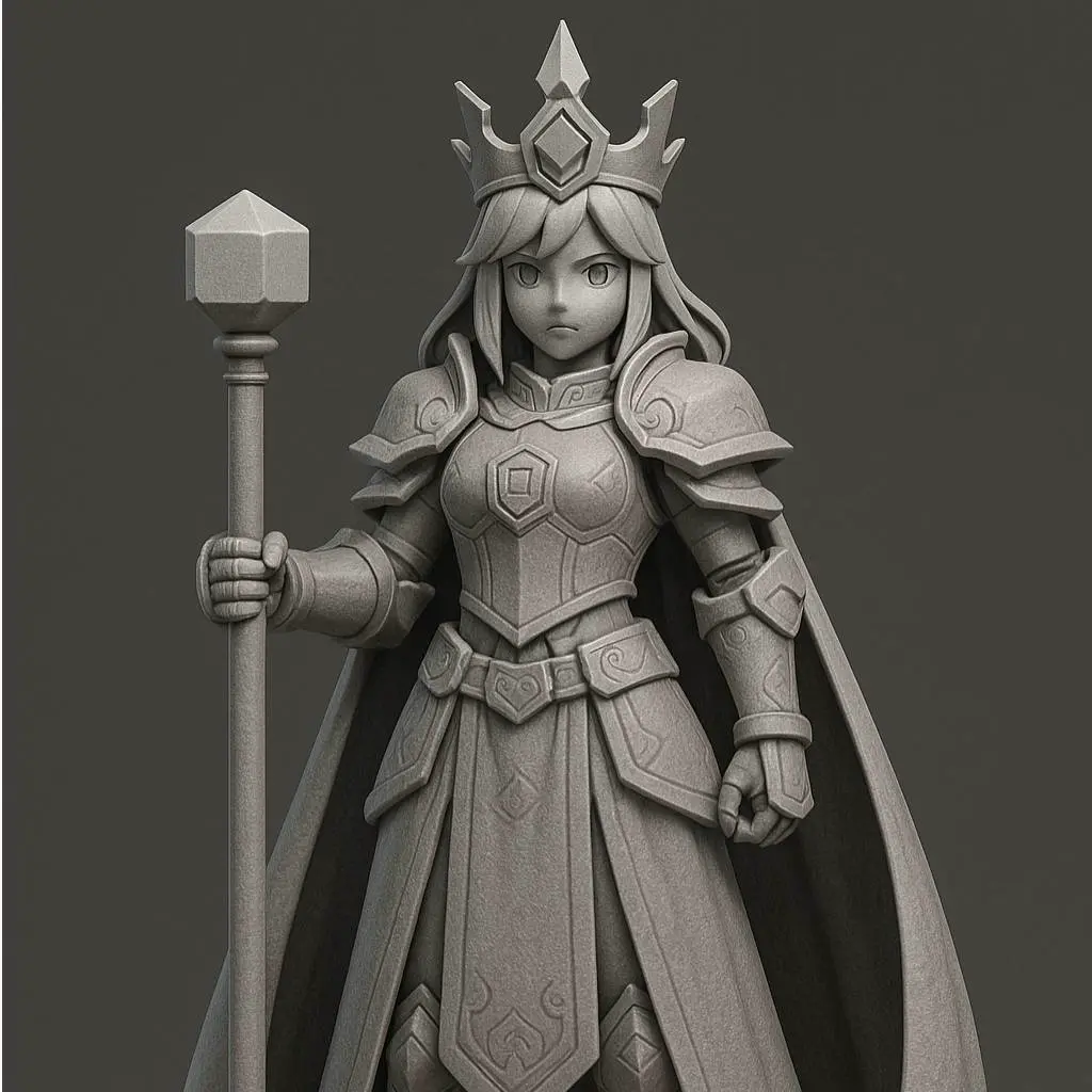 3D Printer Files | 3MF File | Meta Queen Chess Anime | Creality Cloud