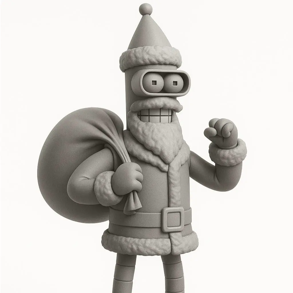 3D Printer Files | 3MF File | Bender Claus ( Xmas Bender ) | Creality Cloud