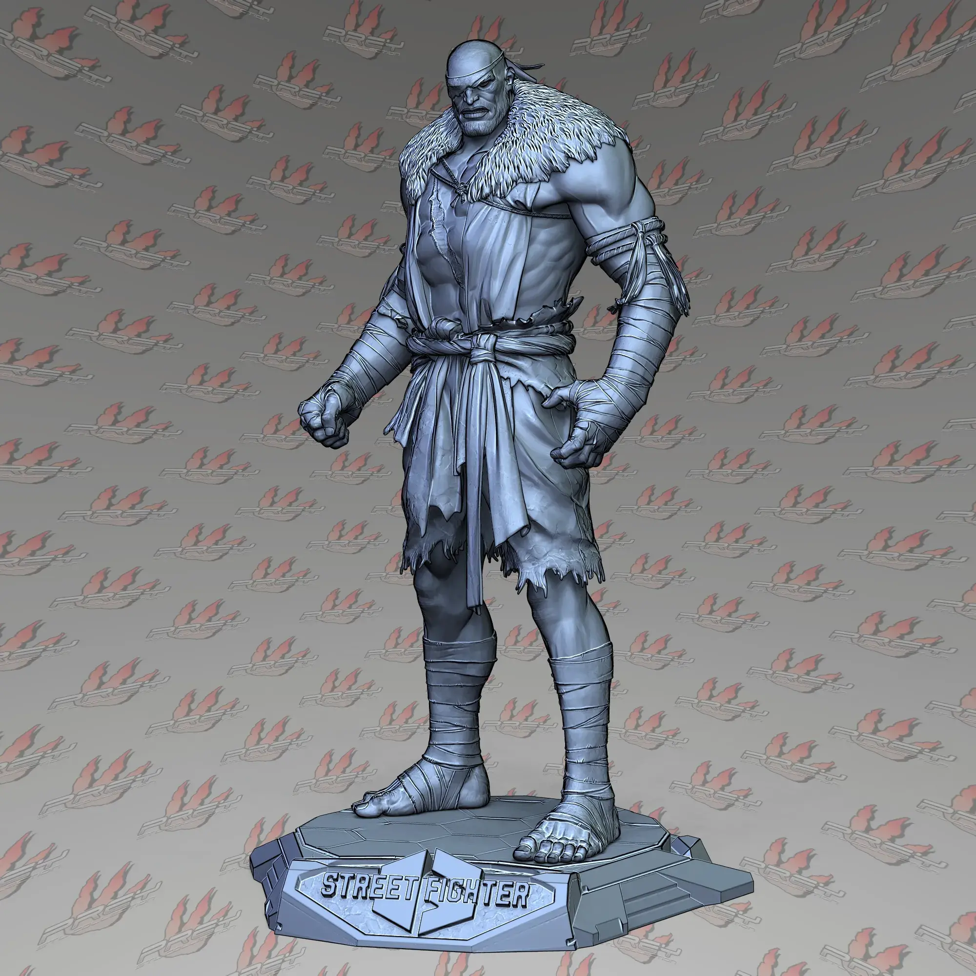 Characters & Creatures STL Download - SAGAT DTREET FIGHTER 6by PREYstudio