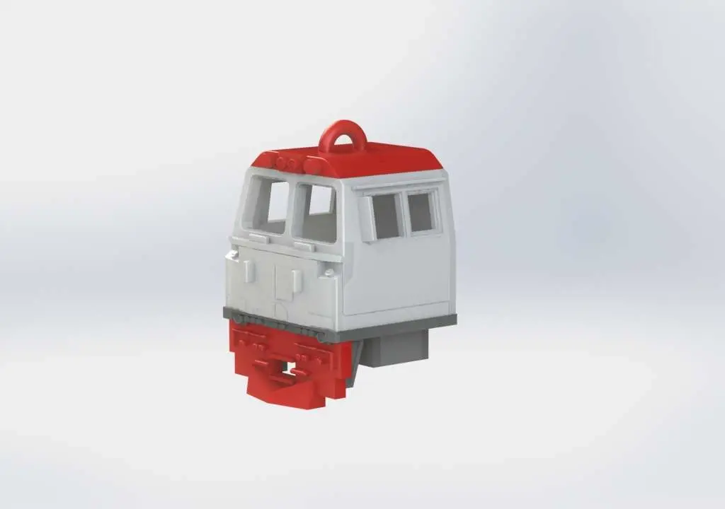Locomotive Head Keychain CC206 - GE CM20EMP | تحميل نماذج ثلاثية ...