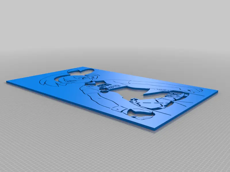 Free Digital Art STL Download - Bea stencil 2by SMT_M 🦊
