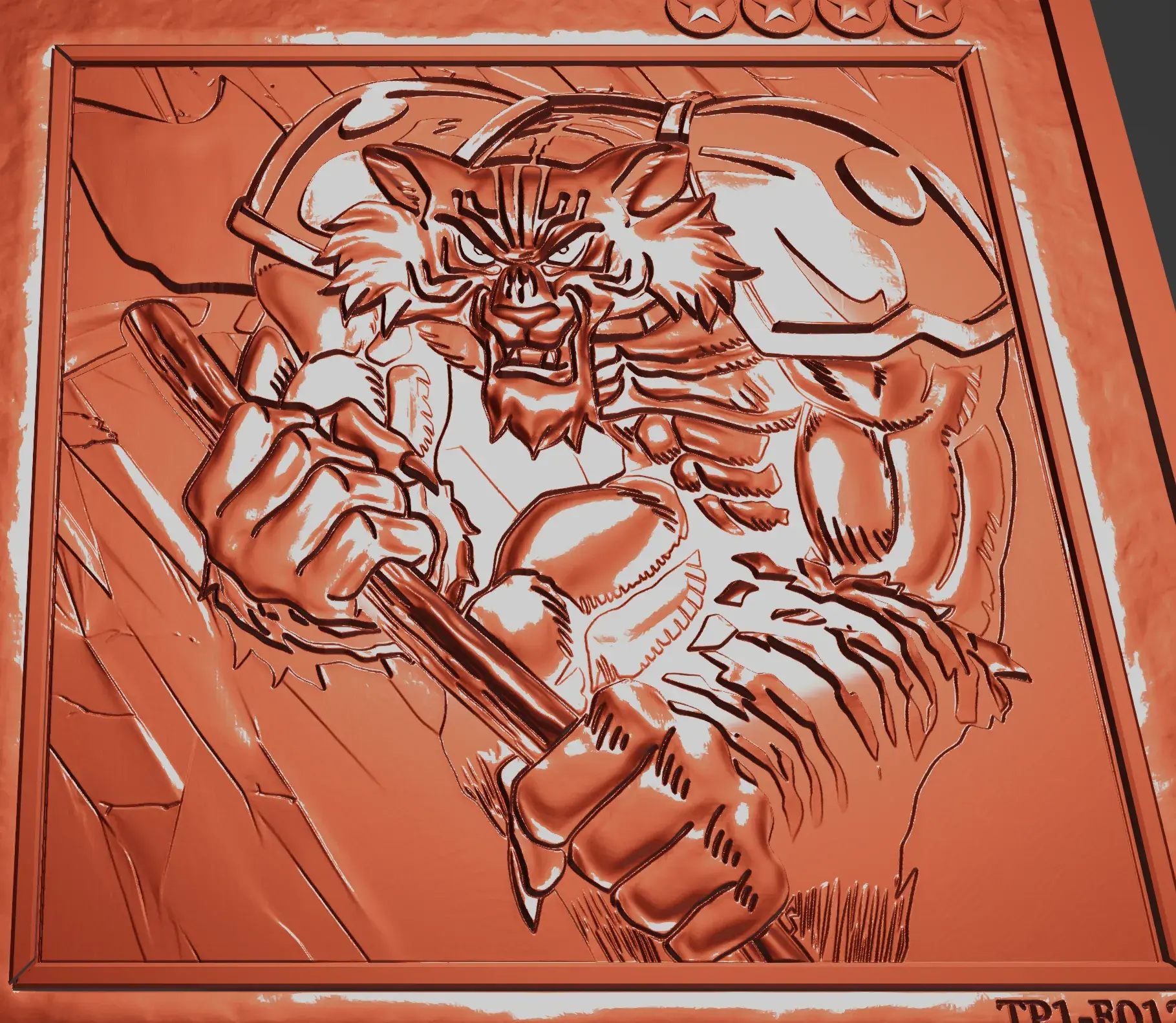 Other STL Download - TIGER AXE - YU-GI-OH!by Wsonuchiha3D