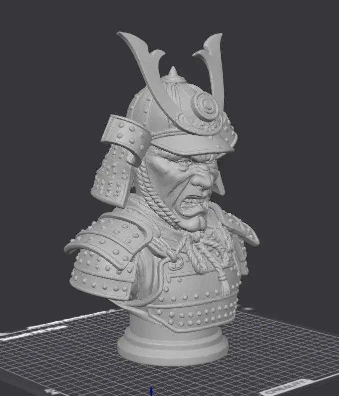 3D Printer Files | 3MF File | Samurai Warrior Bust – 3D Collectible ...
