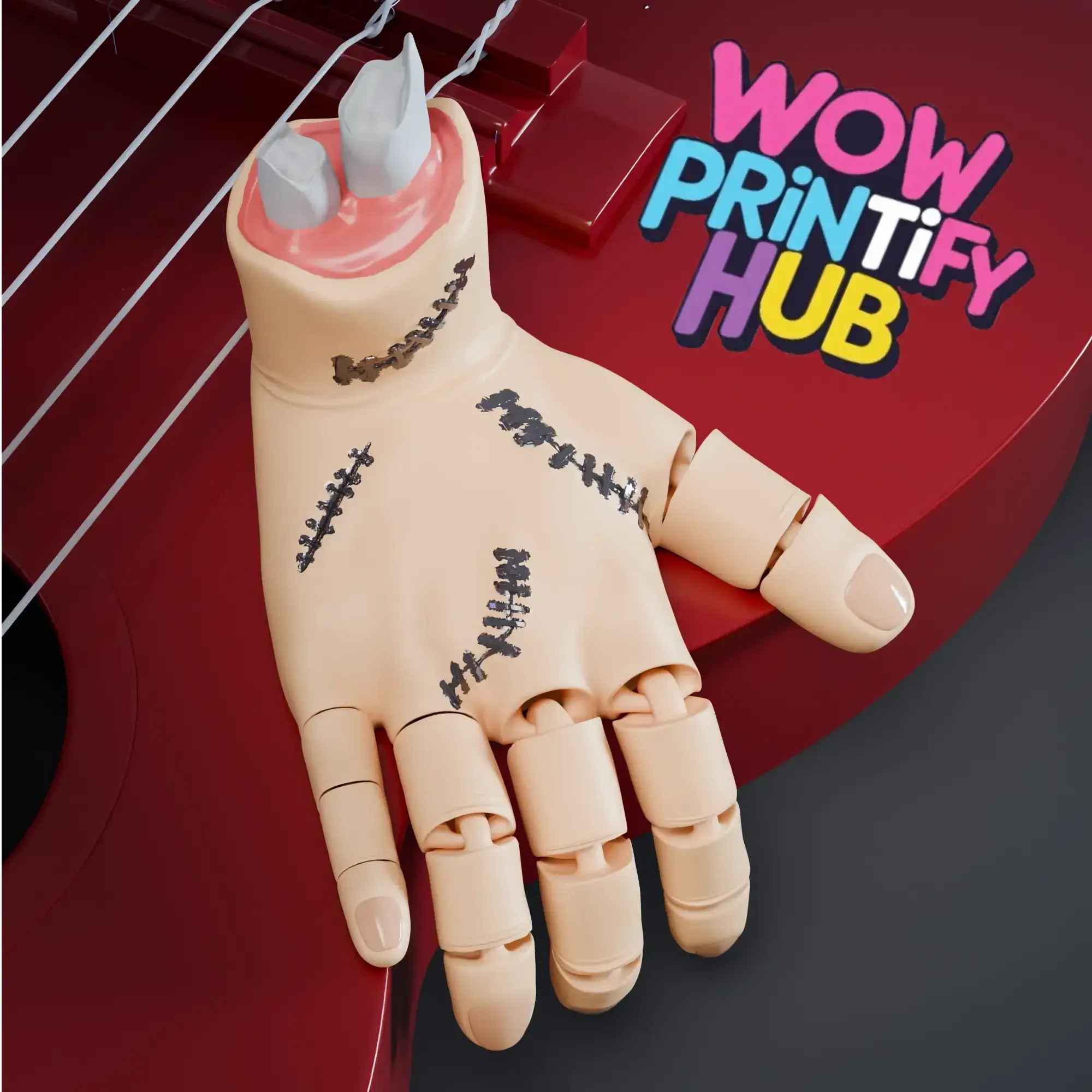 Other STL Download - Halloween Flexi Hand STL: Print-in-Place ...