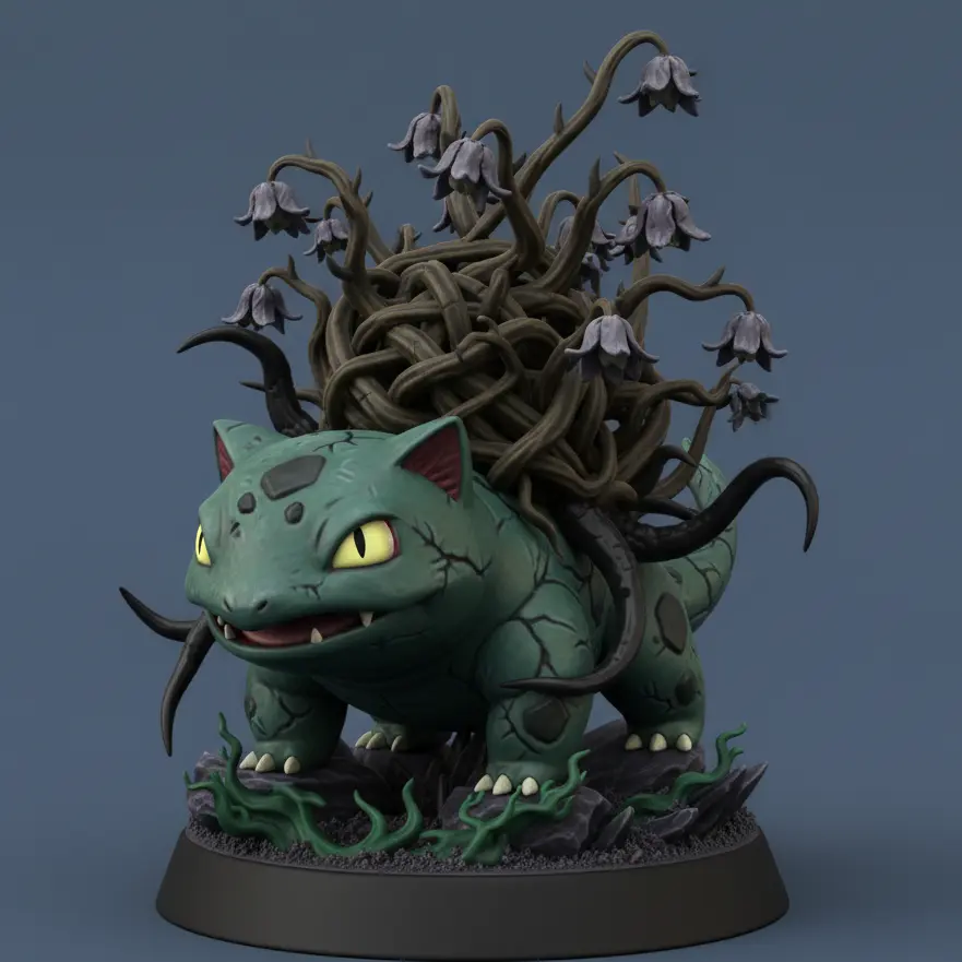 Free Characters & Creatures STL Download - Venusaur dnd miniatureby ...