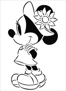 Free Other STL Download - Minnie Mouse stencil 2by SMT_M 🦊