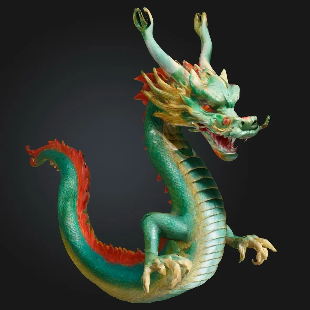 Characters & Creatures STL Download - Chinese Dragonby PrintCrafted_
