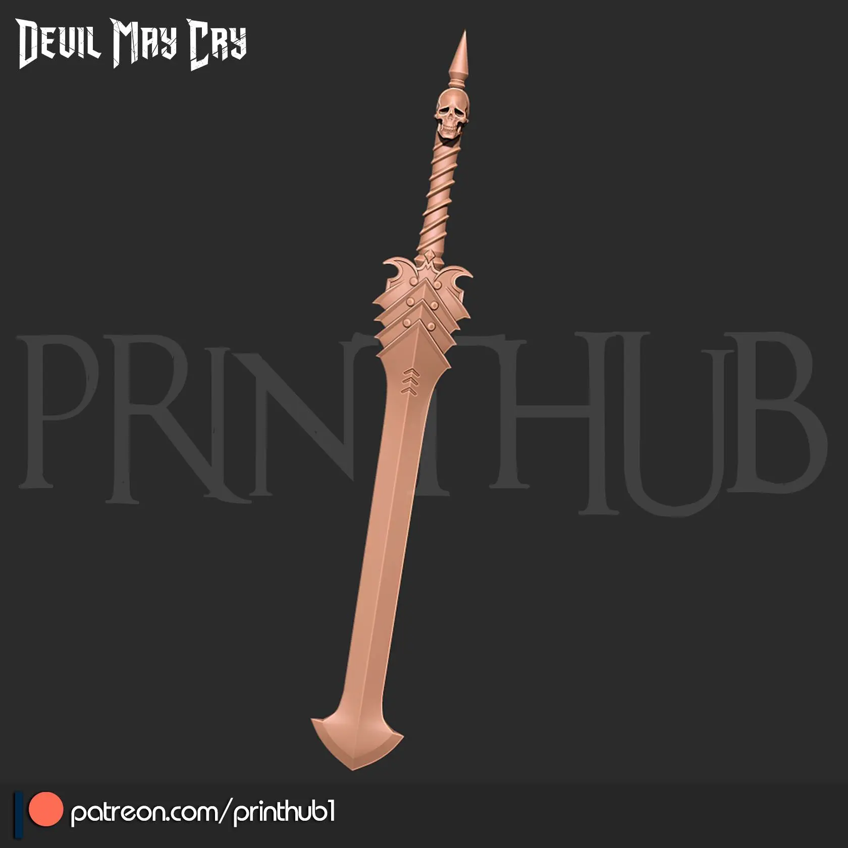 Cosplay STL Download - Baul Sword from Devil May Cry anime 2007 for ...