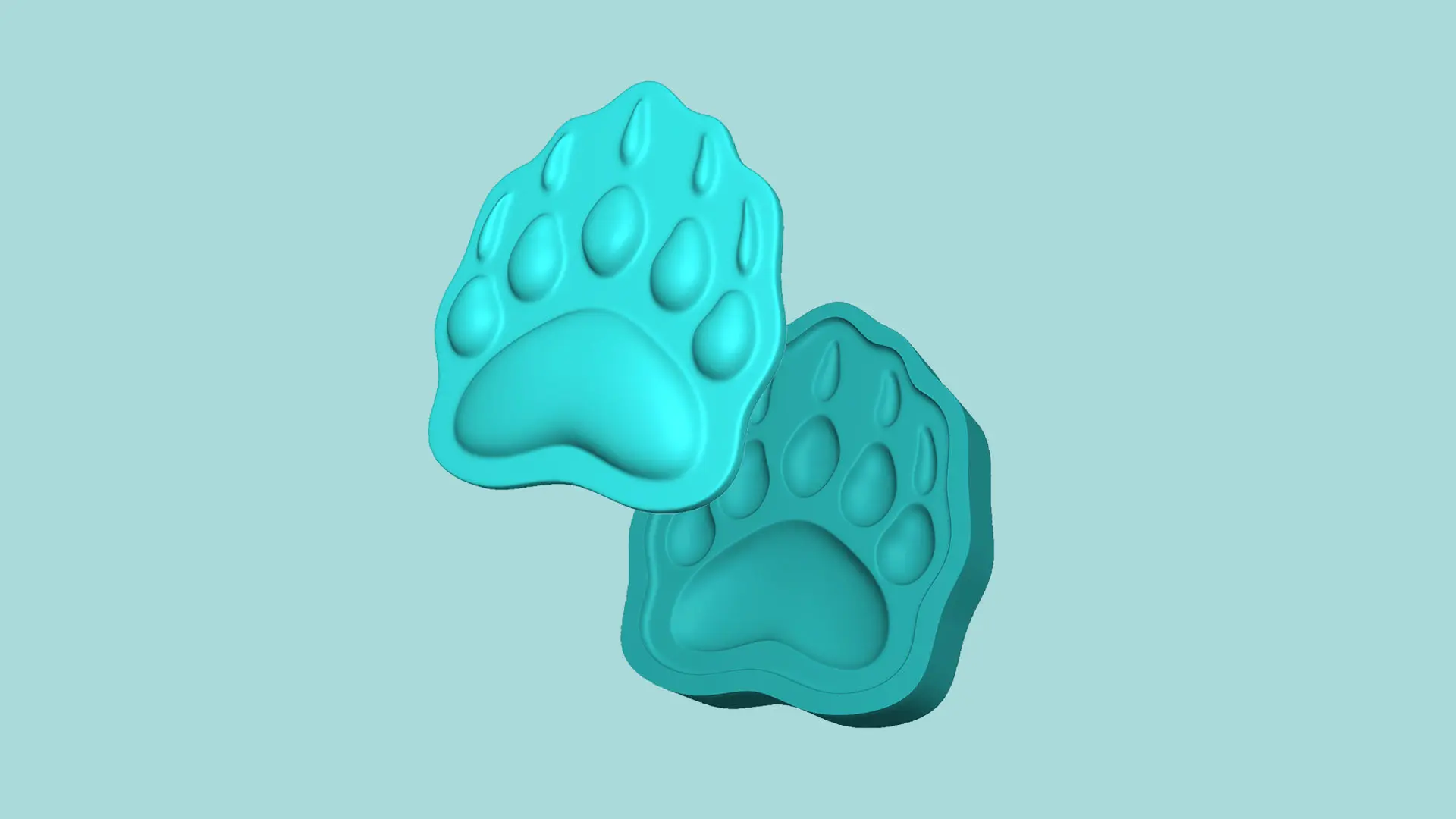 Other STL Download - Bear Footstep - Silicone Mold - Templateby guisommer