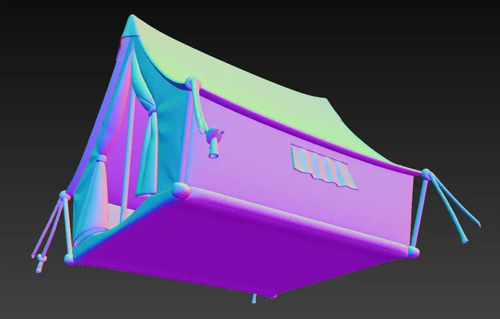 Free Props & Terrain STL Download - 2 x zelt campingby Brainbits3D