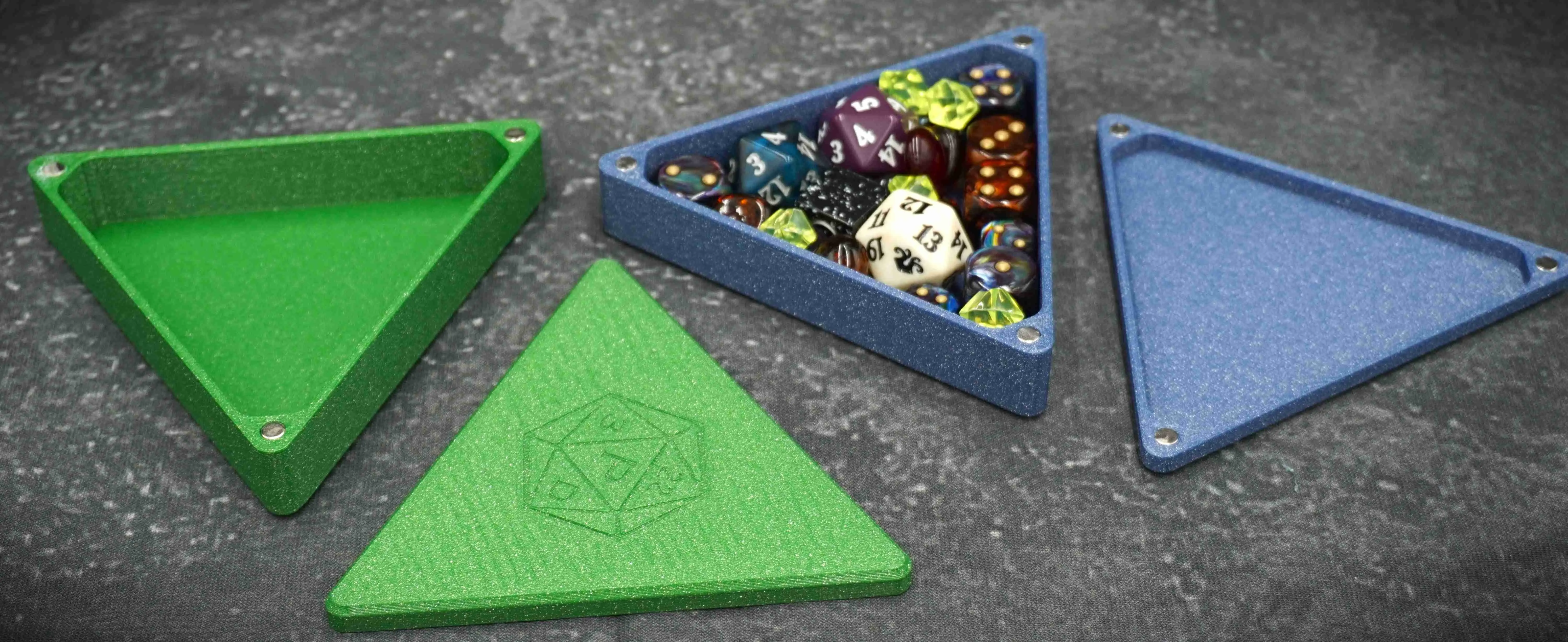 Board Games & Card GamesSTL 다운로드 -Triangle Dice Box With Magnets ...