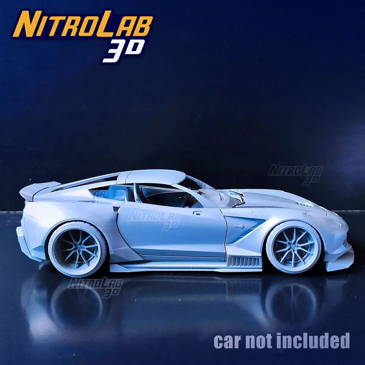 Vehicles & Machinery STL Download - Bodykit for Corvette C7 Revell 2014 ...