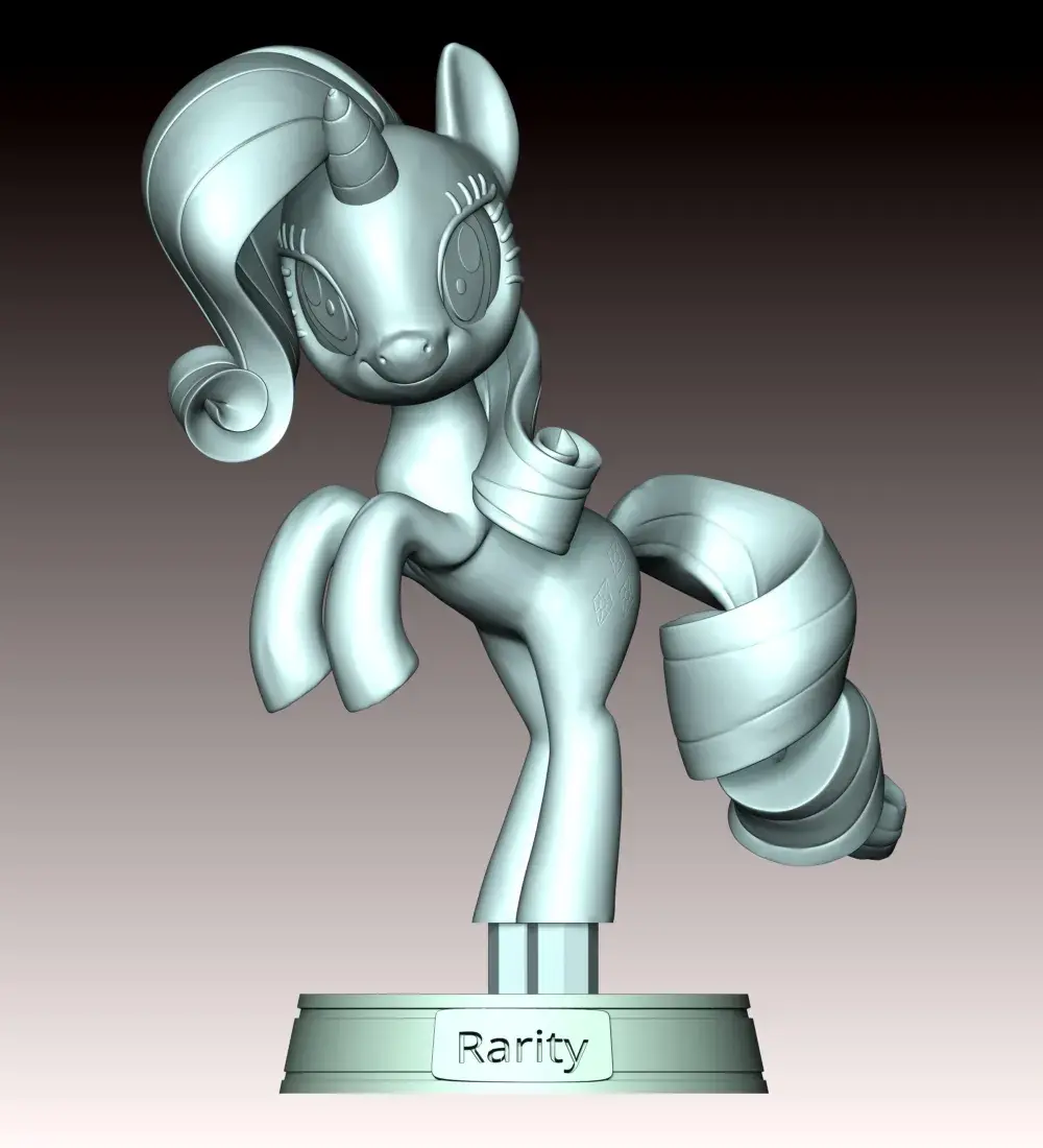 Characters & Creatures STL indir - Rarity Fan Art - LoveModels