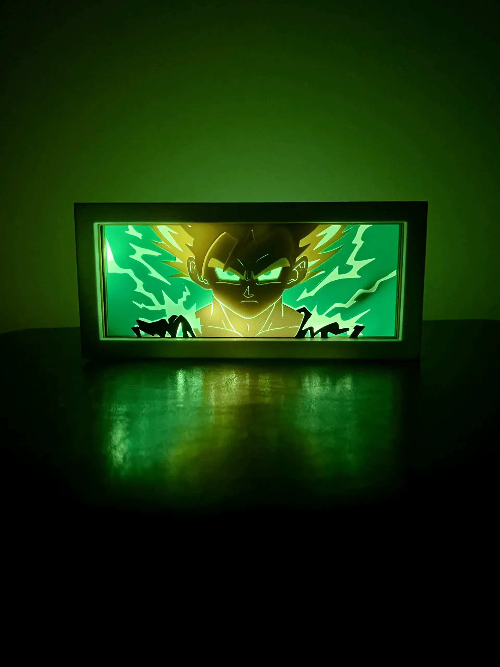 Lighting & Lamps STL Download - Gohan SSJ2 LED Lightbox - Printing ...
