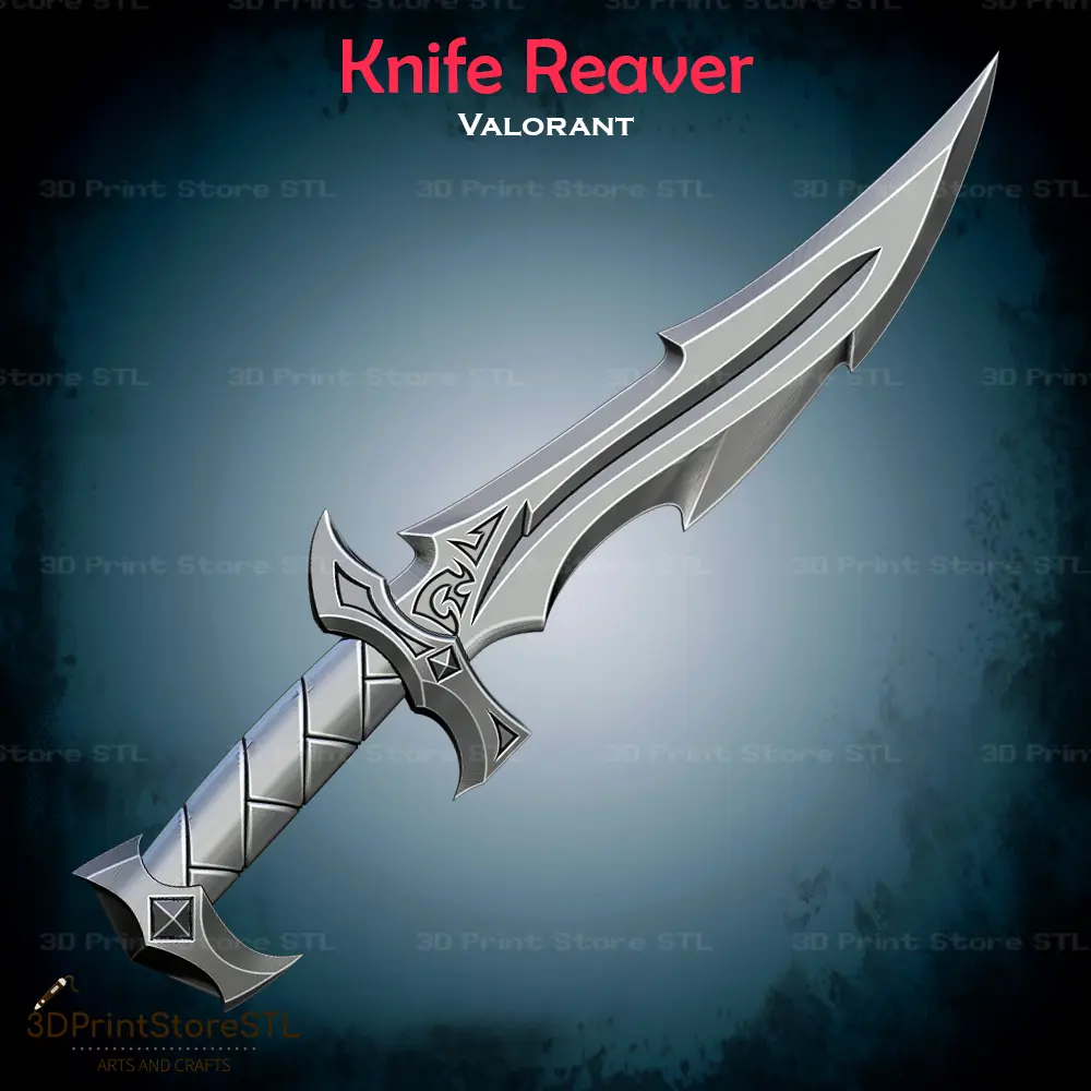 Cosplay STL Download - Reaver Knife Cosplay Valorant - STL Fileby 3D ...