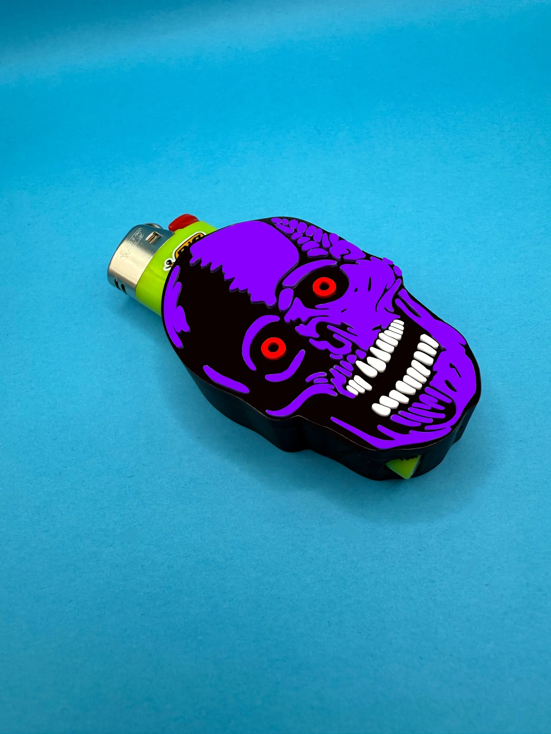 Other STL Descarga - Glowing Skull lighter case - BatChips