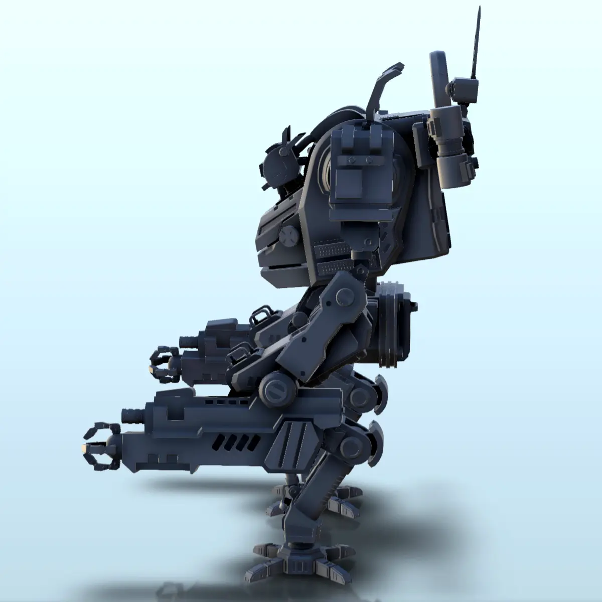 Robots & Mechs STL Download - Dedis combat robot (18) - sci-fi science ...