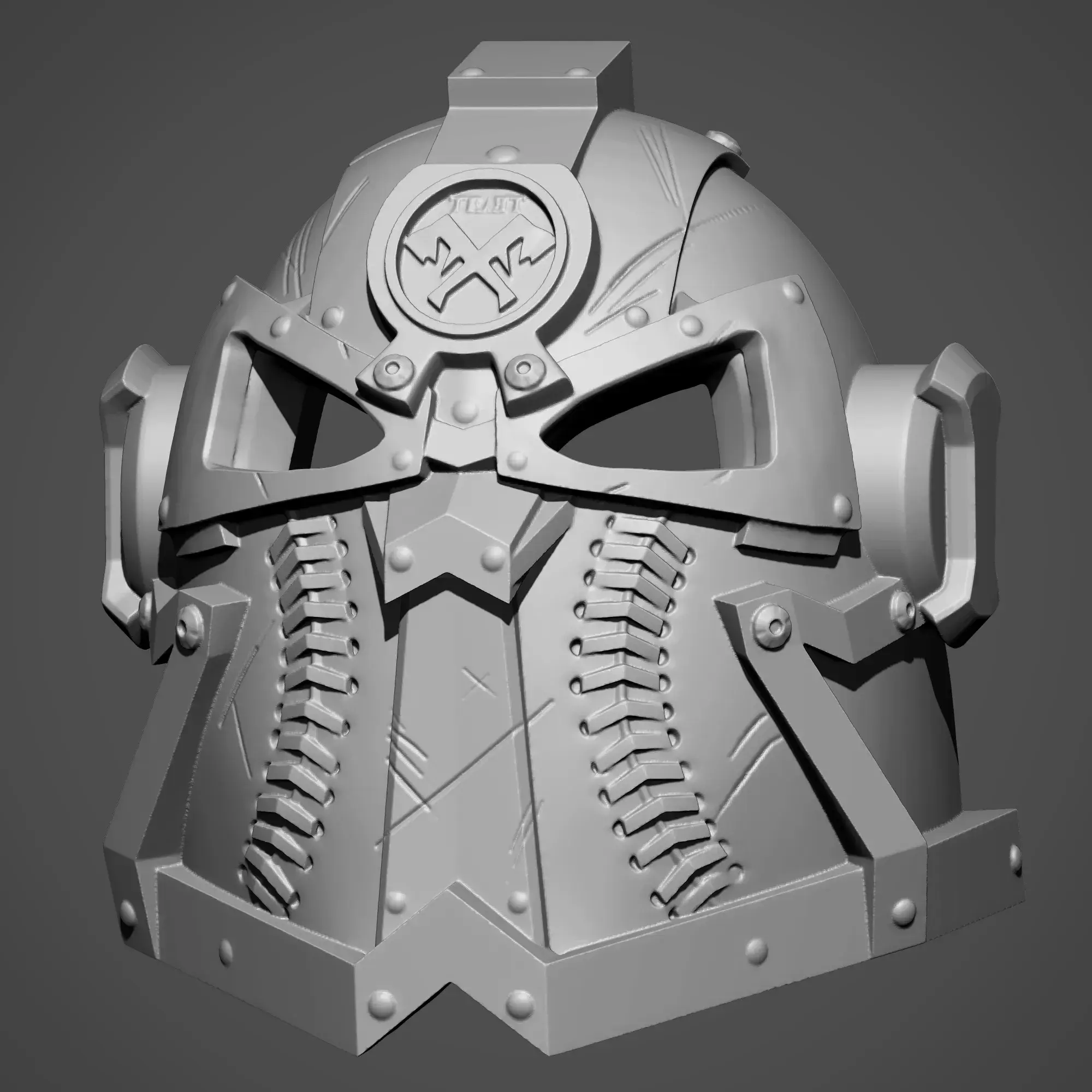 Cosplay STL Download - Grimforge MLB Crusader Mask 3D STL File for 3D ...