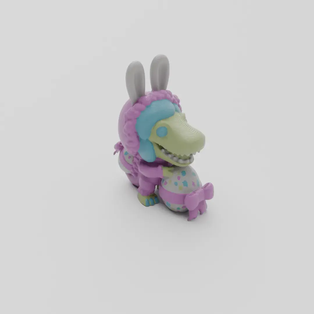 3D Printer Files | 3MF File | That Crazy Dino Rabbit with a gift for ...