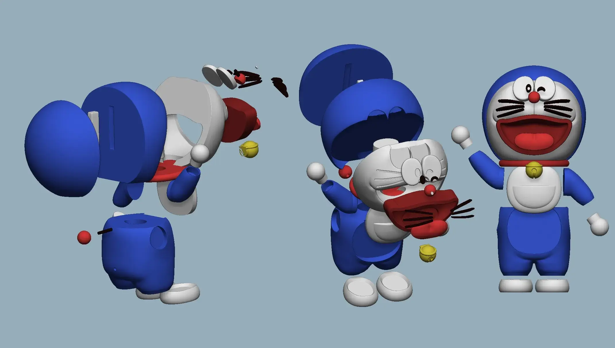 Characters & Creatures STL Download - Doraemon – Two Versions ...