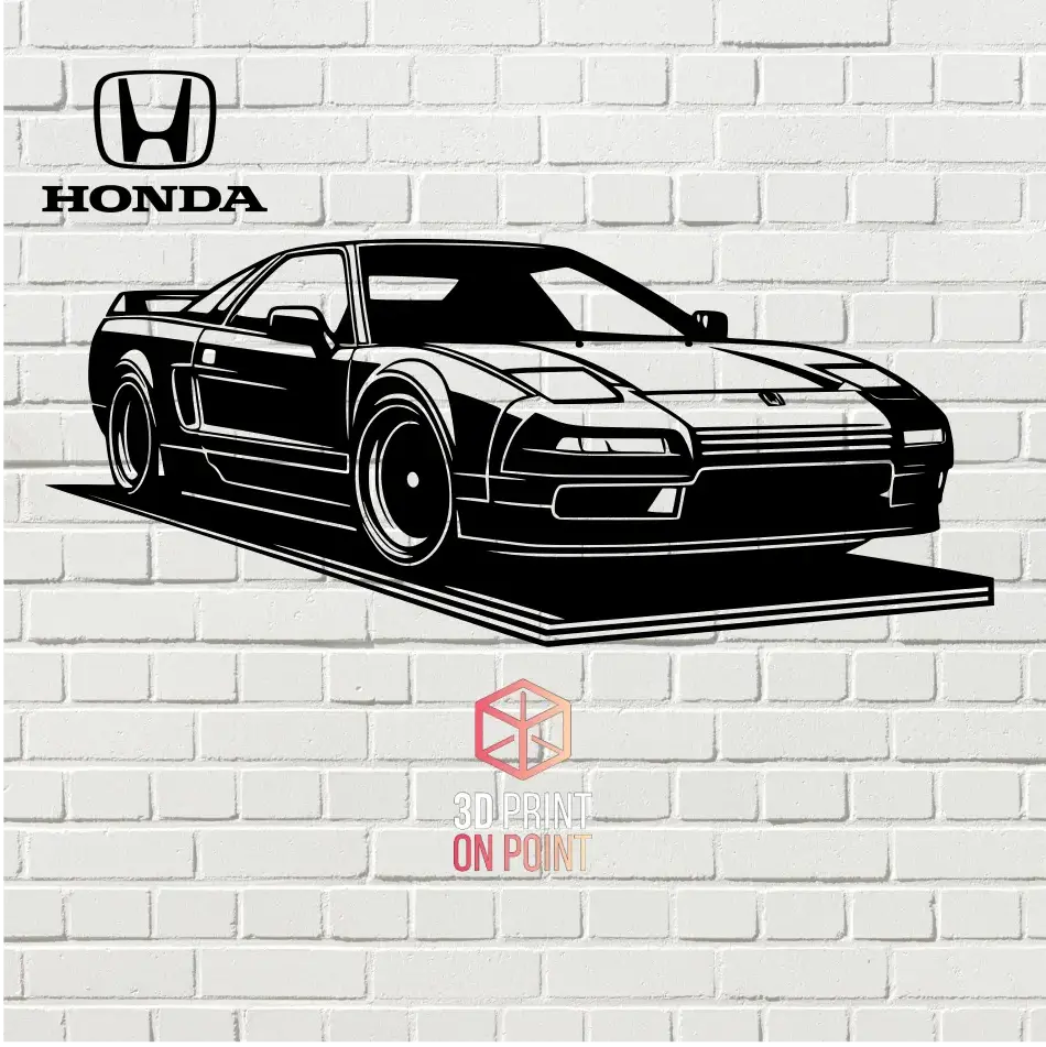 3D Printer Files | 3MF File | HONDA NSX VINTAGE - 2D WALL ART #4 ...