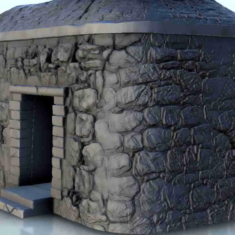 Tiny traditionnal stone house 29 - miniatures warhammer terr | 3D ...
