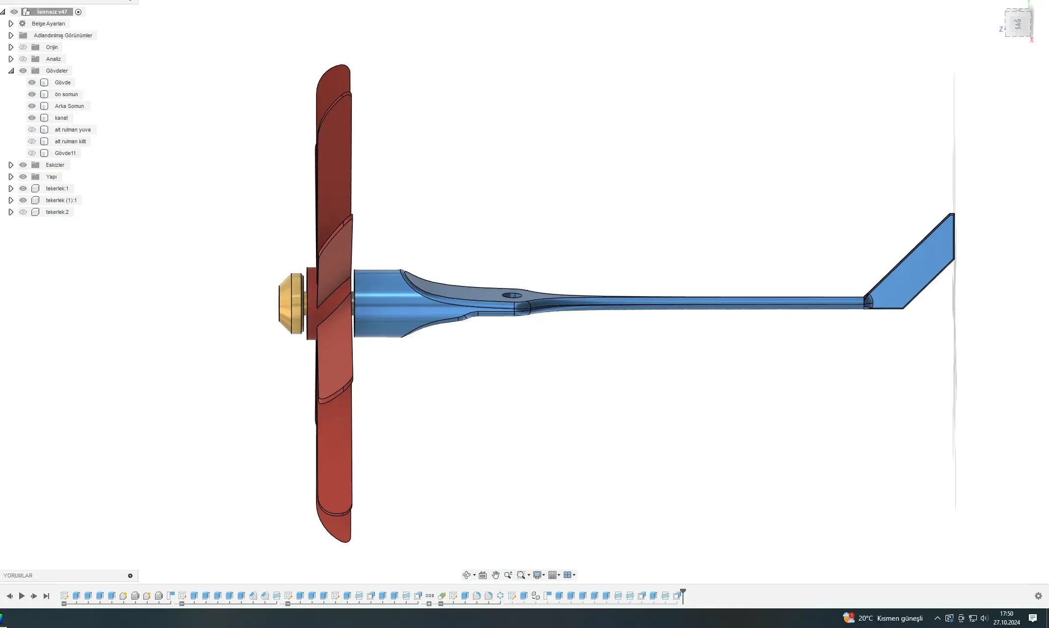 Drones & Aircraft STL Download - Wind Propeller v2 / Rüzgar Gülüby ...
