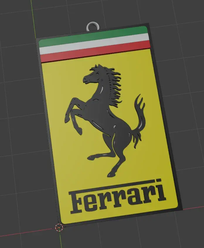 3D Printer Files | 3MF File | FERRARİ KEYCHAIN | Creality Cloud