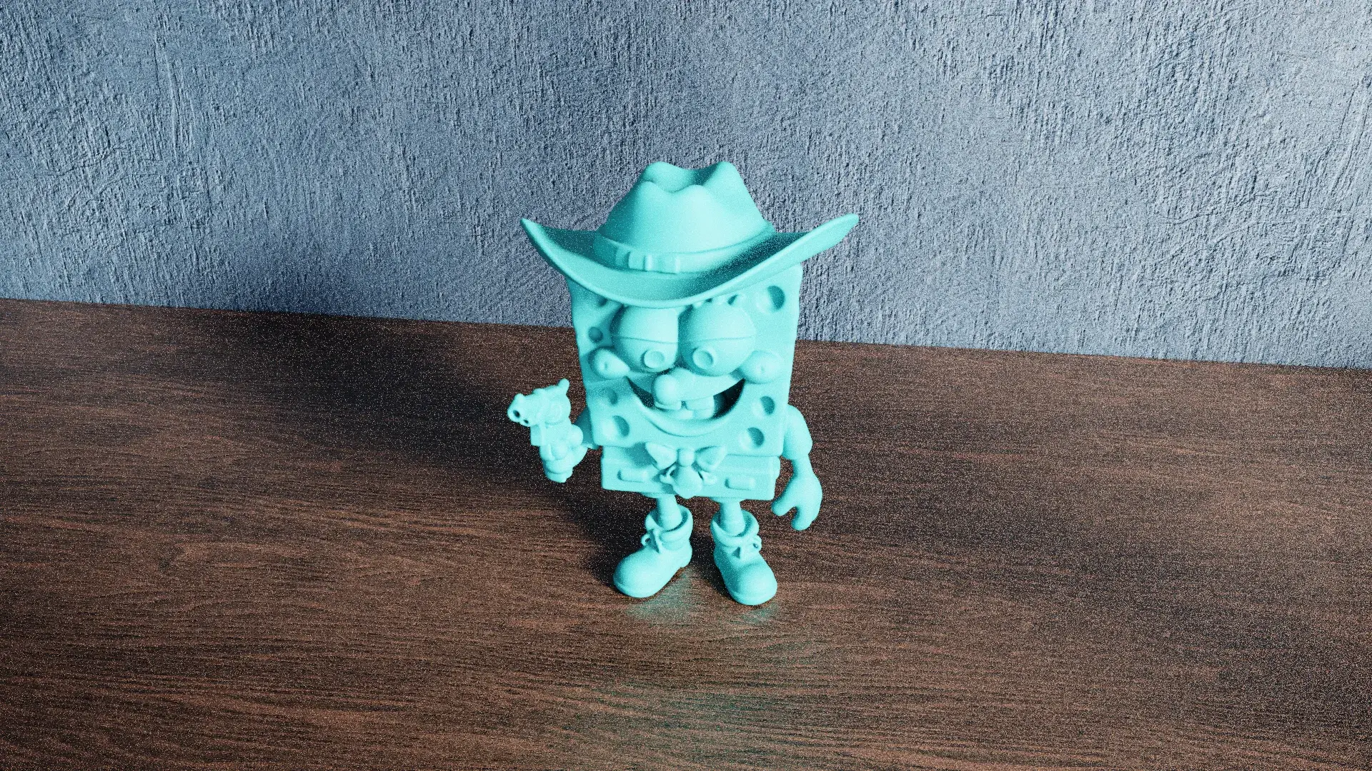 3D Printer Files | 3MF File | Cowboy Spongebob | Creality Cloud