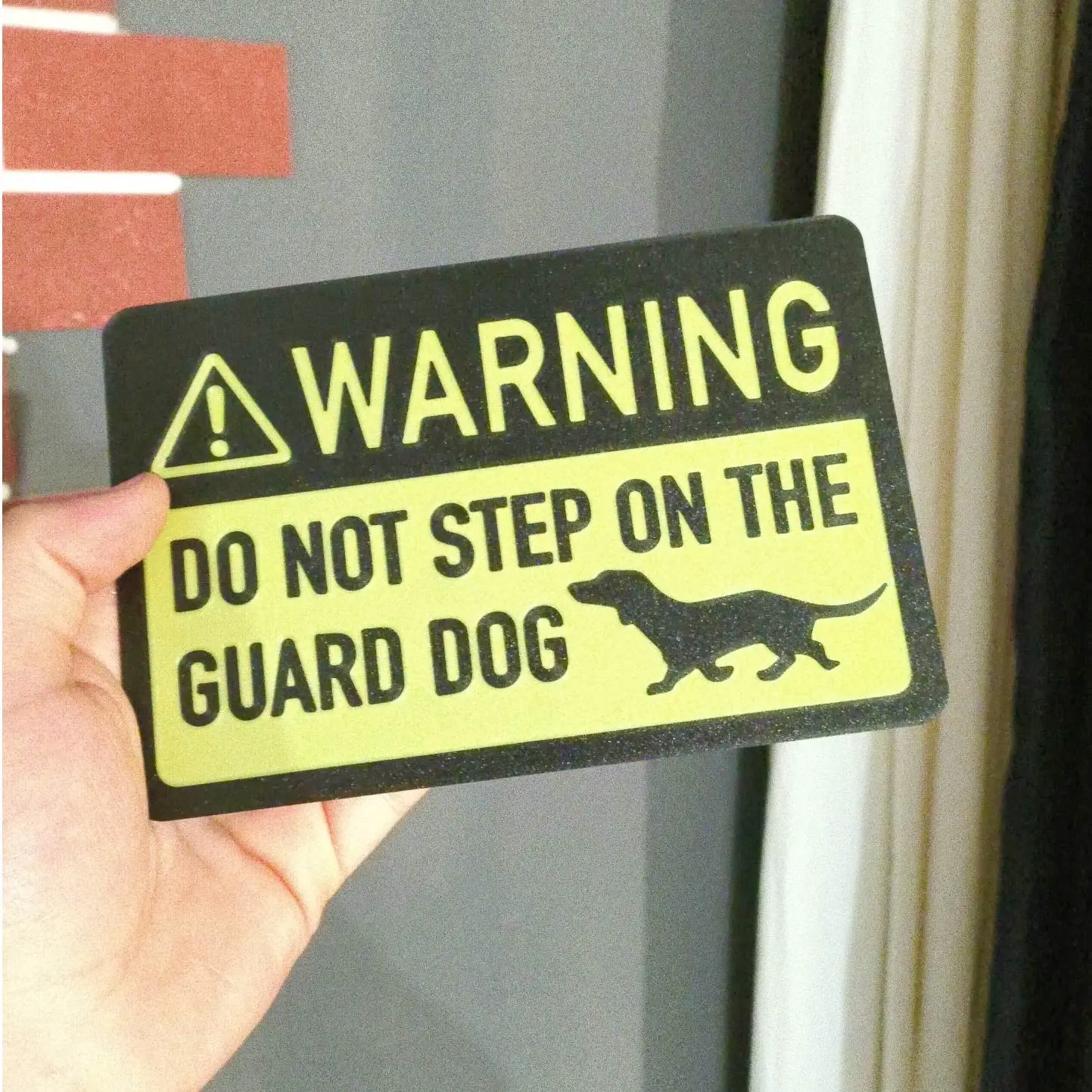 3D Printer Files | 3MF File | Do not step on guard dog - Funny Sign ...