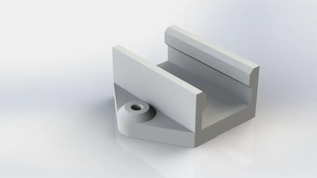 gratuita 3D Printer Parts STL Descarga - Clip guía para extrusora ...