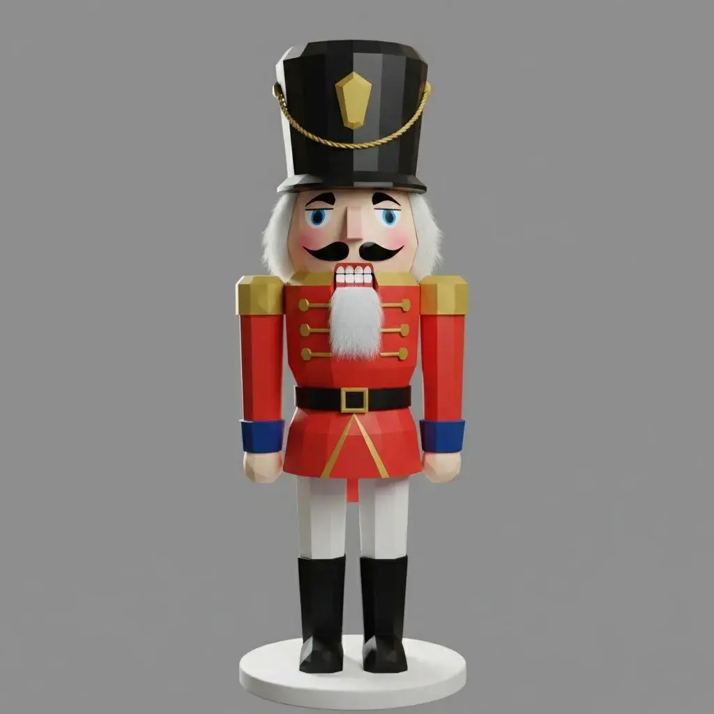 3D Printer Files | 3MF File | Nutcracker Low-poly | Creality Cloud