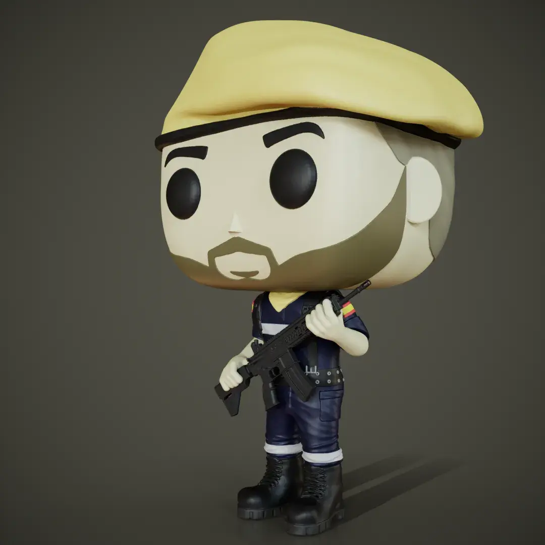 Sculptures & Artworks STL Download - Funko Policiaby Axos3D