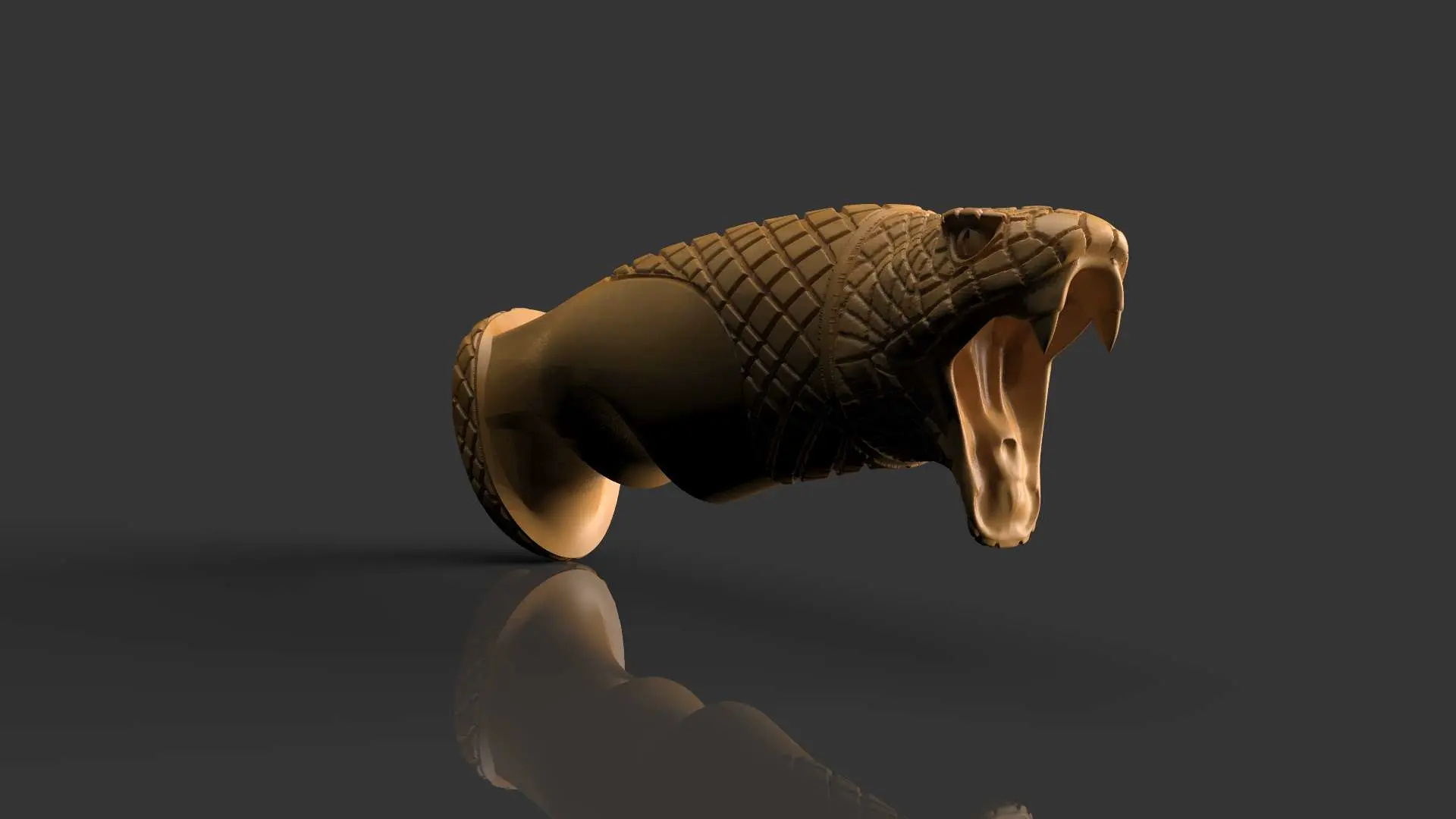 Other STL Download - Knife handle with dog, bear, snake, tigerby Ha333aP