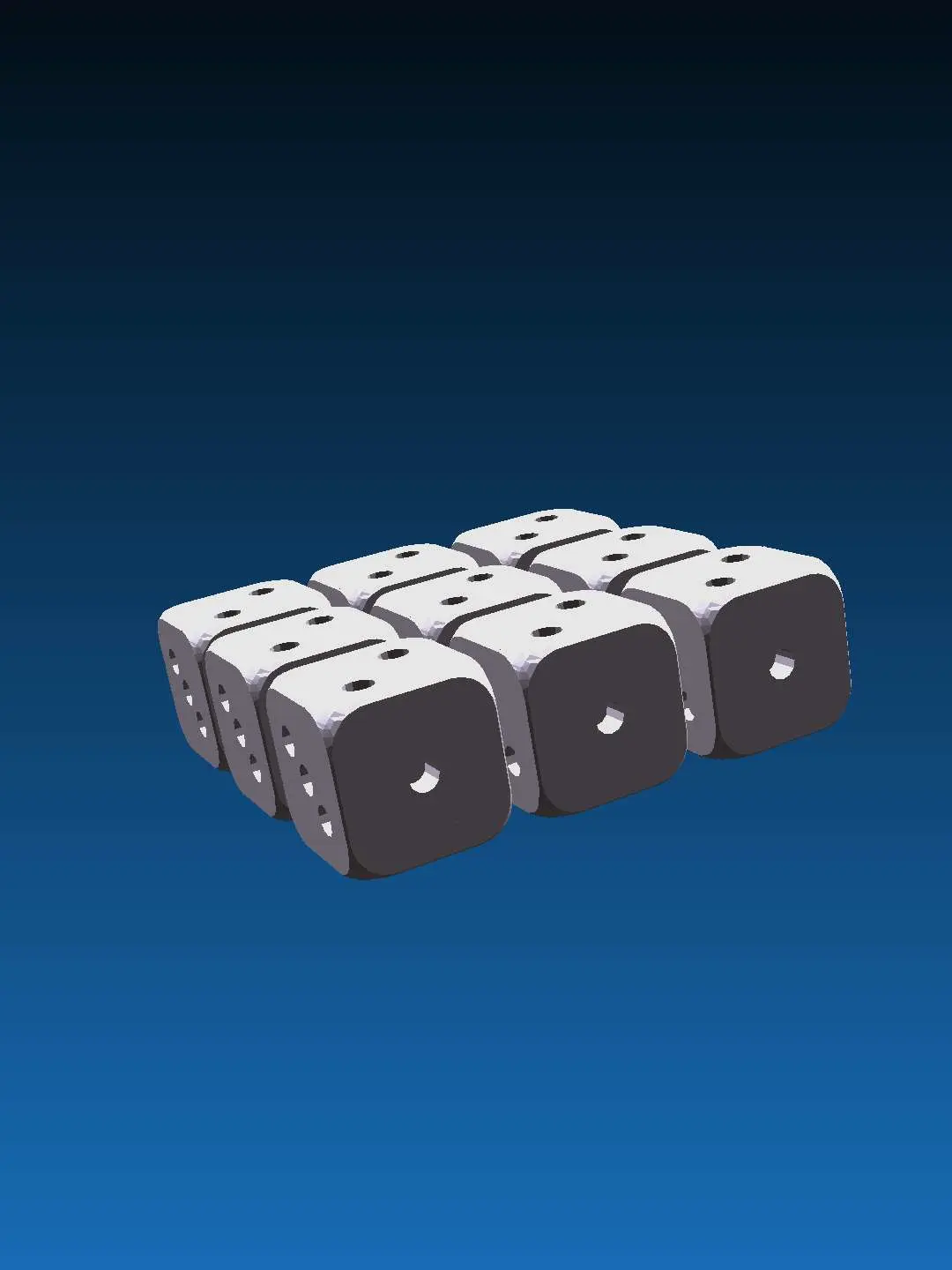 Board Games & Card Games STL Download - 9 Diceby Marul
