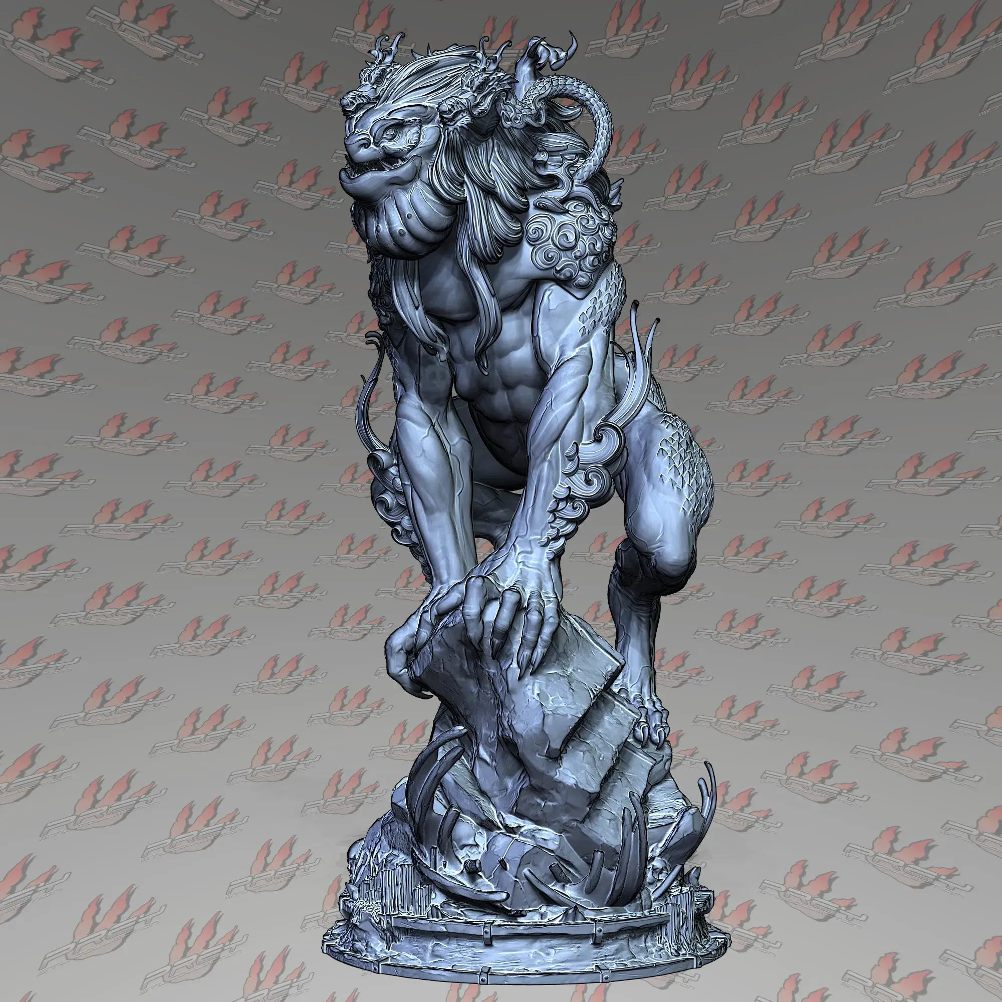 Sculptures & Artworks STL Download - BISHUI BEASTby PREYstudio