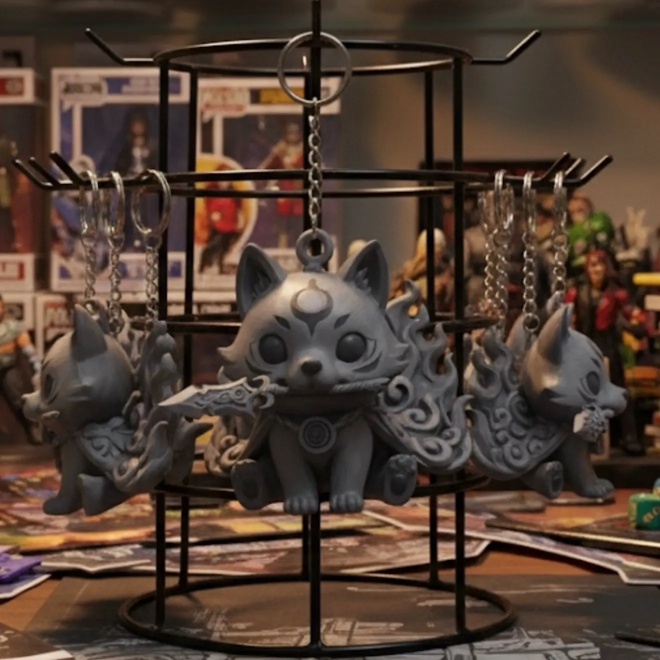 3D Printer Files | 3MF File | Keychain Okami Inu – El Guardián del Sol ...