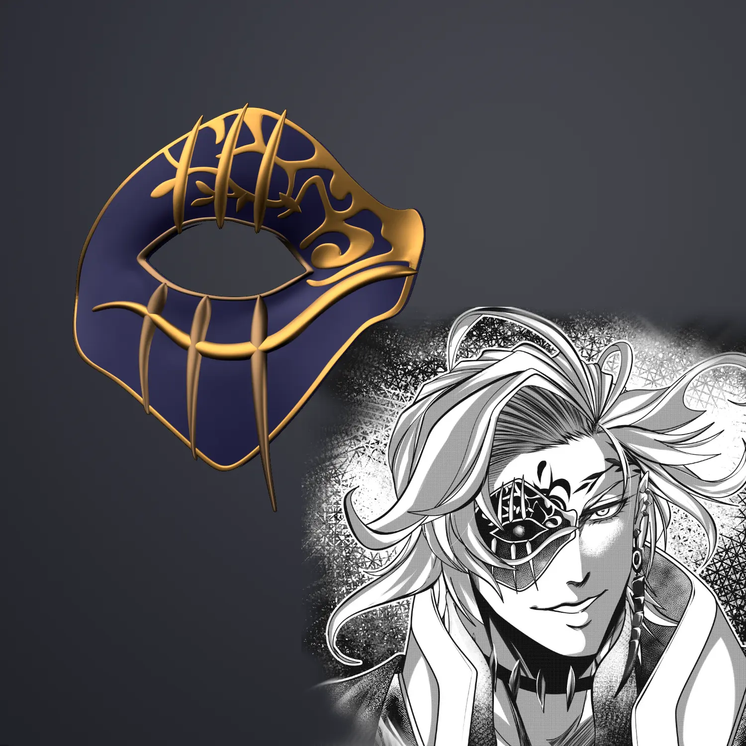 Records of Ragnarok/Ragnarök - Hades Eye Mask | 3D models download ...
