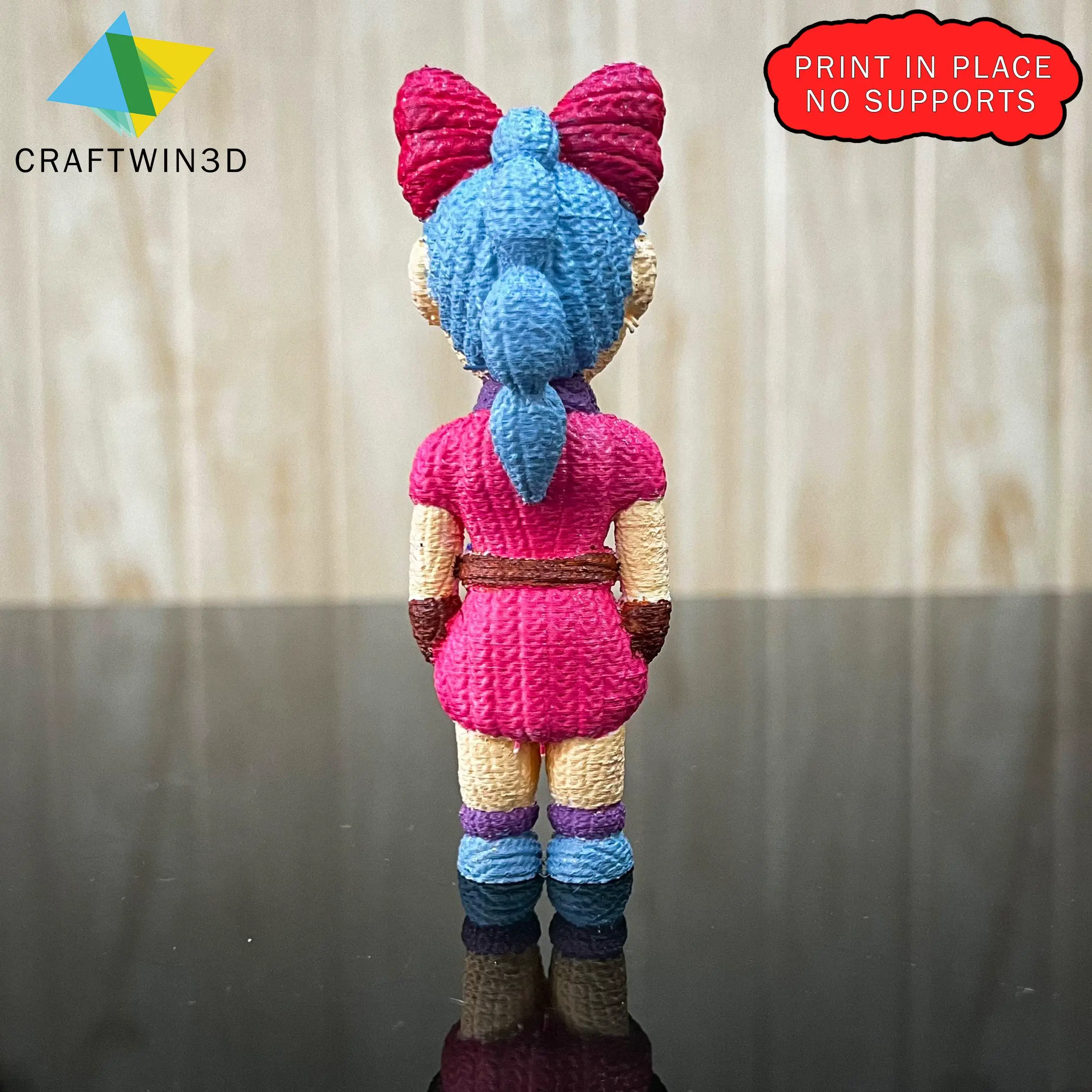 Knitted Bulma Print in place no supports | 3D models download ...