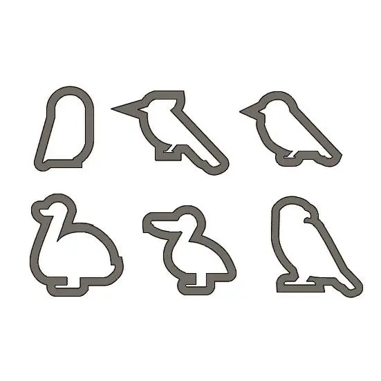 3D Printer Files | 3MF File | Bird Cookie Cutters Set Of 6 | Creality Cloud