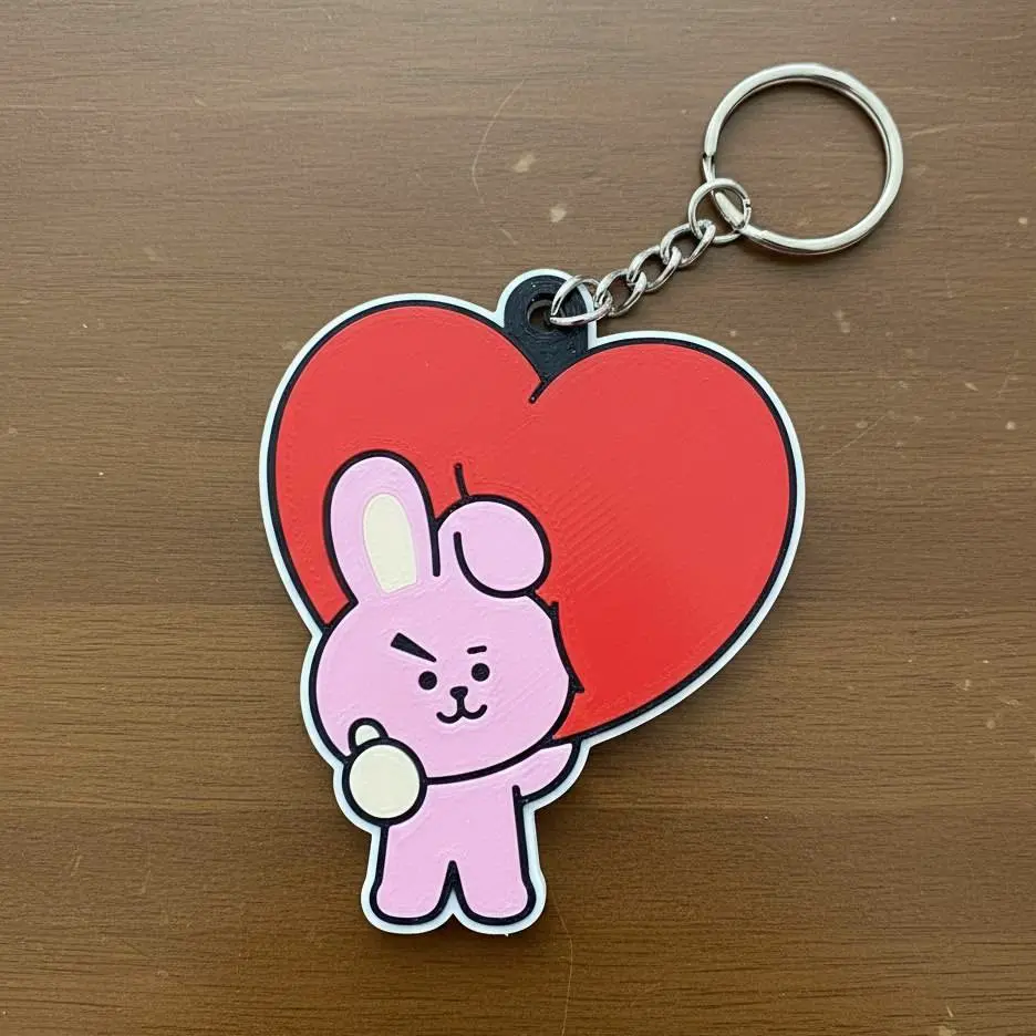 3D Printer Files | 3MF File | Keychain BT21 - Cooky 1 - stl/3mf ...