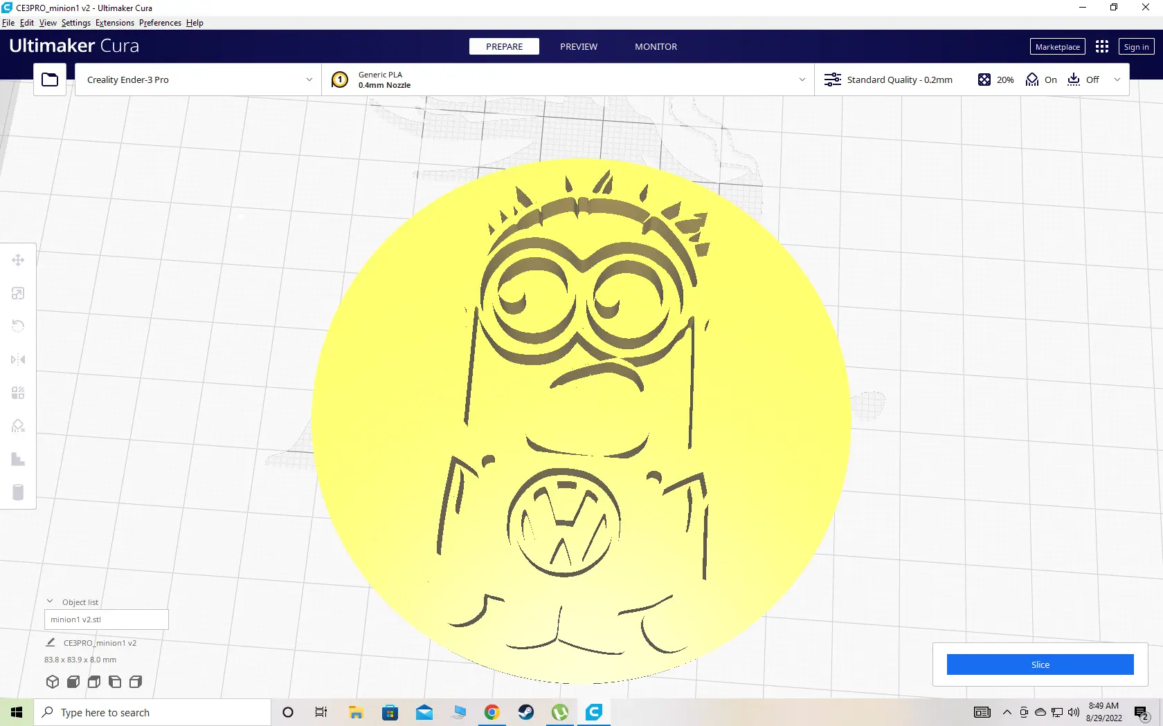 Free Other STL Download - minionby Caba Gabriel