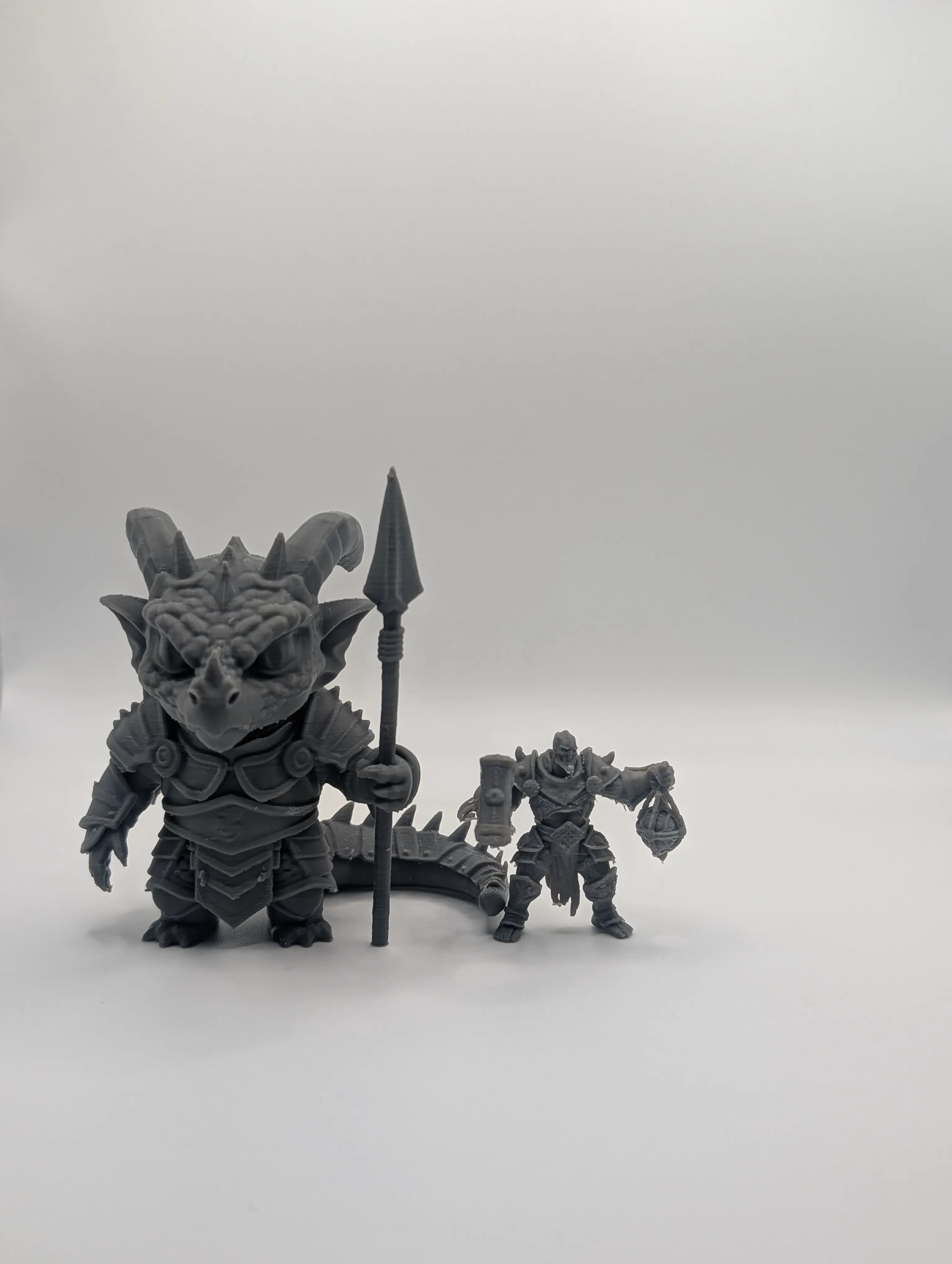 3D Printer Files | 3MF File | Chibi Dragonborn Warrior - Adorable ...
