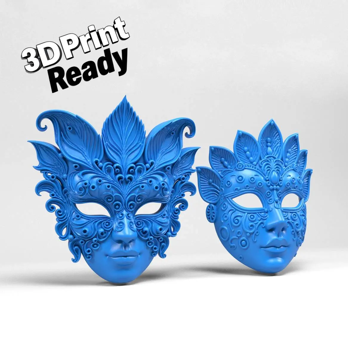 Jewelry & Accessories STL Download - Venetian Masksby 3D Everything