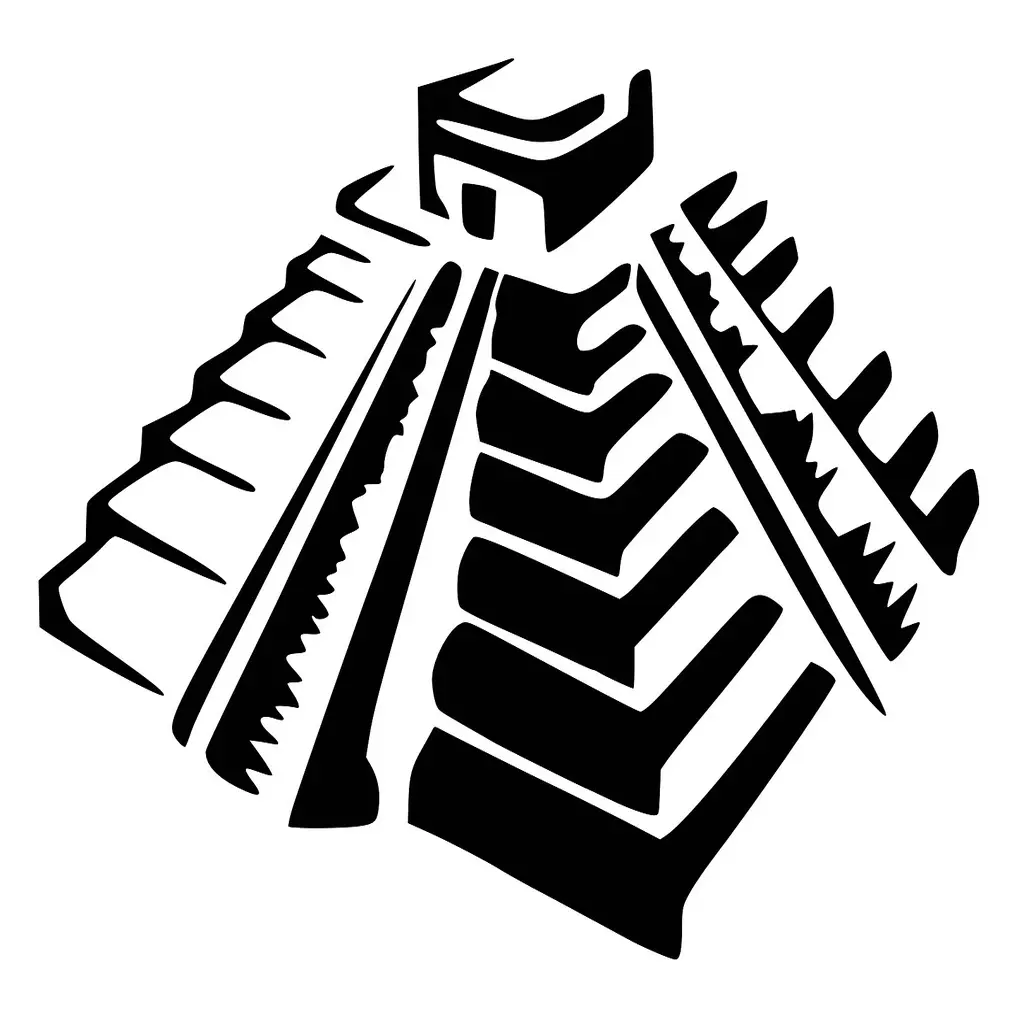 Free Digital Art STL Download - Mayan Pyramid stencilby SMT_M 🦊