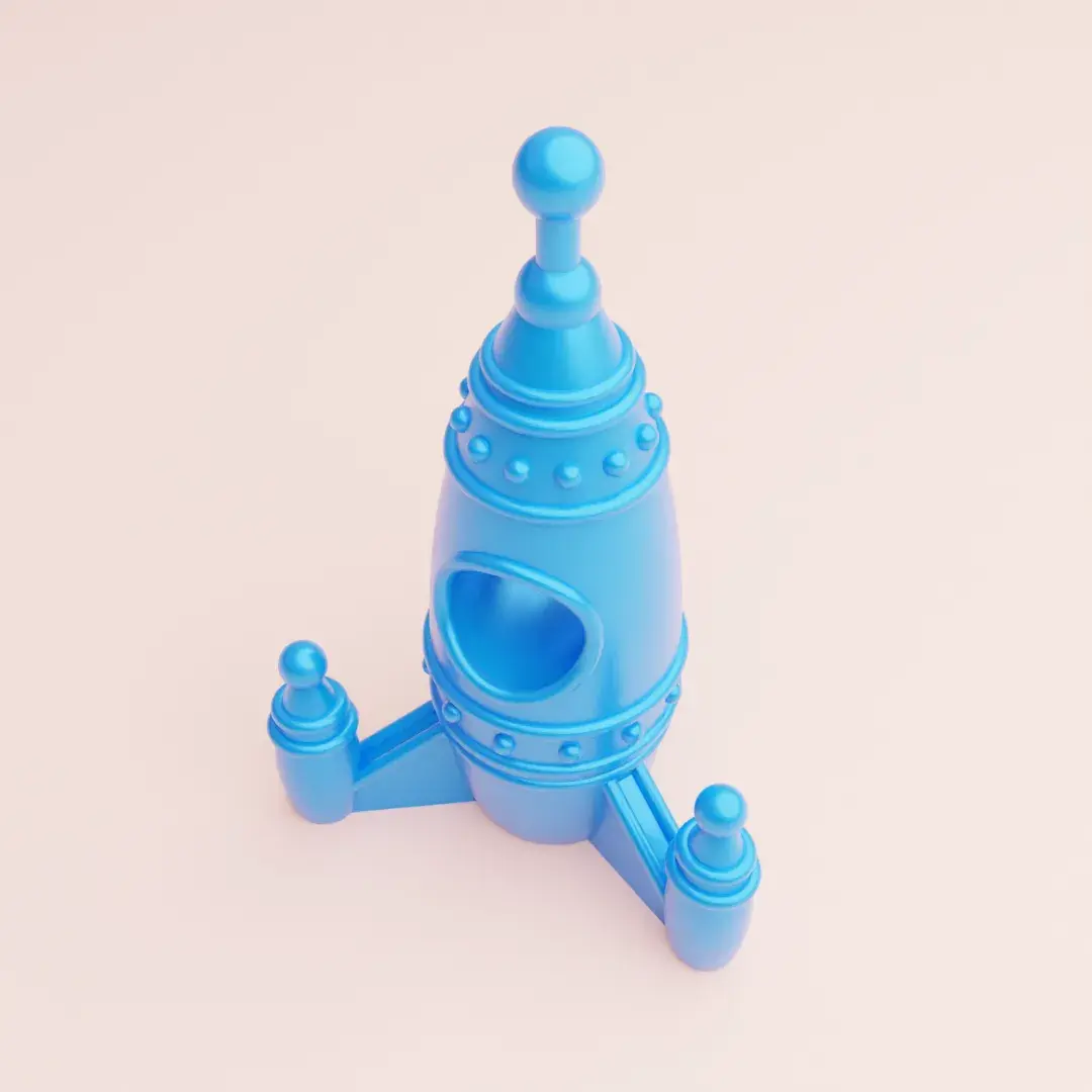 3D Printer Files | 3MF File | cool rocket spaceship toy design idea for fun | Creality Cloud