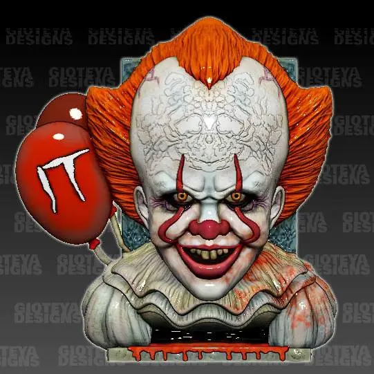 Sculptures & Artworks STL Download - It Pennywise 2019 v1by Gioteya Designs